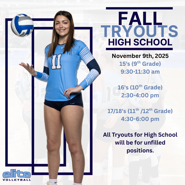 2026 High School Club Tryouts
