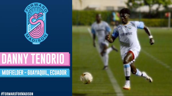Forward Madison FC Signs Danny Tenorio