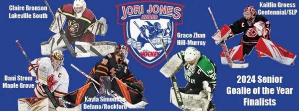 Jori Jones Senior Goalie Finalists Revealed