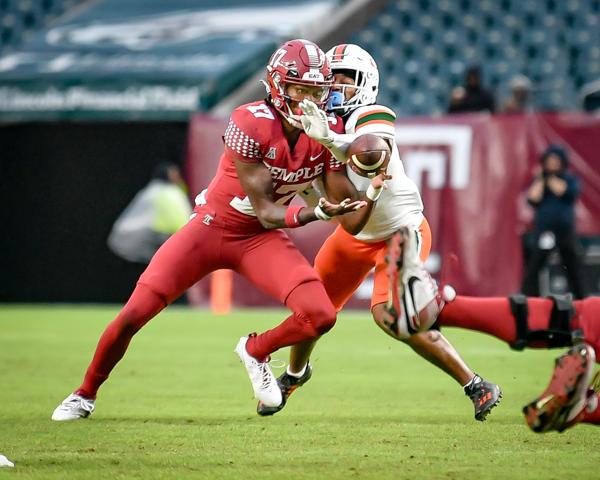 COLLEGE FOOTBALL: No. 20 Miami Dismantles Temple On the Ground