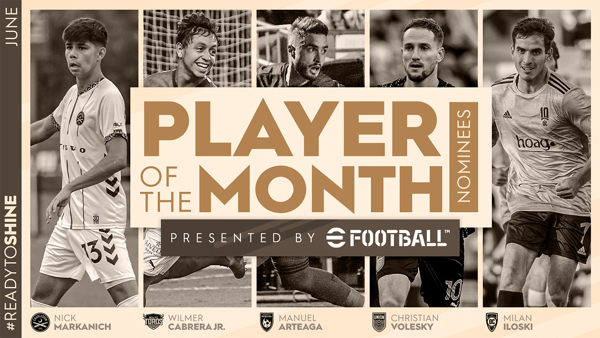 USL Championship Player of the Month Nominees – June