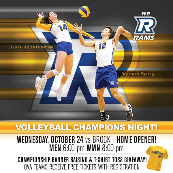 Free Tickets for Ryerson Rams Season Opener