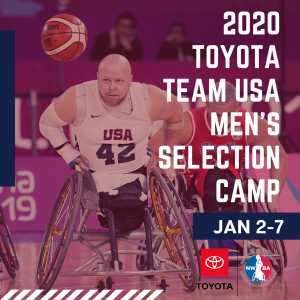 2020 Toyota Team USA Men's Selection Camp Invitations