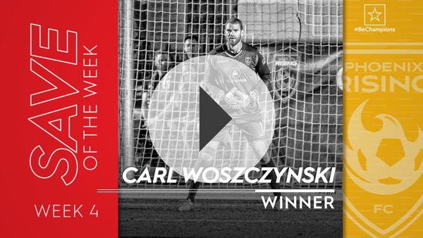Woszczynski Earns Fans’ Choice Save of the Week