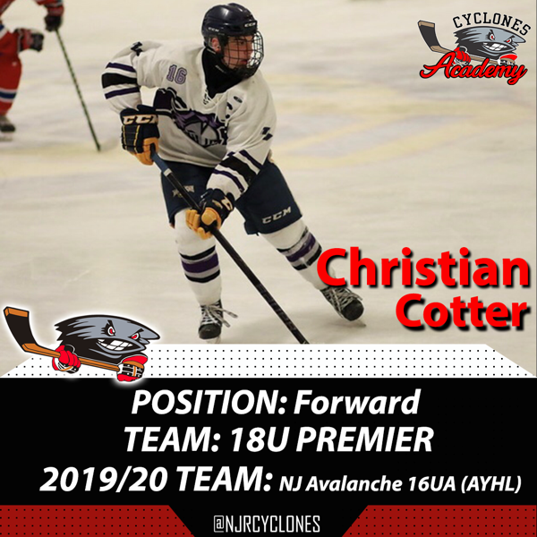 Cyclones Academy 18U Premier Adds Christian Cotter