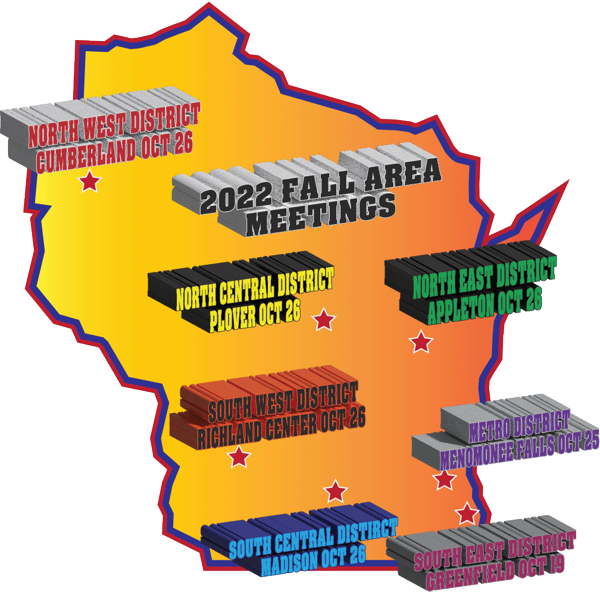 Fall Area Meeting Dates and Places Announced