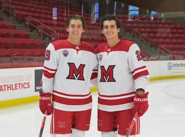 Savage Brothers suit up for RedHawk hockey