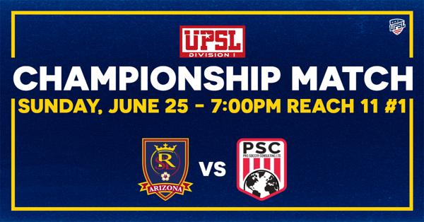 RSL AZ UPSL Advances To USPL Division 1 Championship Match