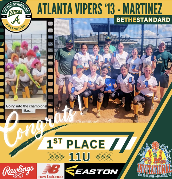 Atlanta Vipers Martinez - 11U PGF Super Select TN Mojo Invitational ...