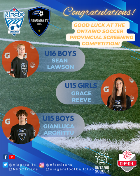 NFSC - NIAGARA FC Congratulates 3 Talented OPDL Players Invited to ...