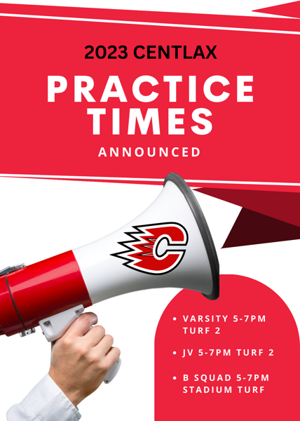2023 Practice Times Announced