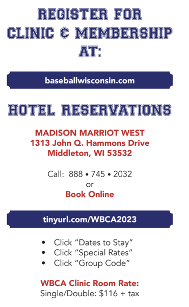 Membership Benefits & Hotel Reservation Information for the Clinic