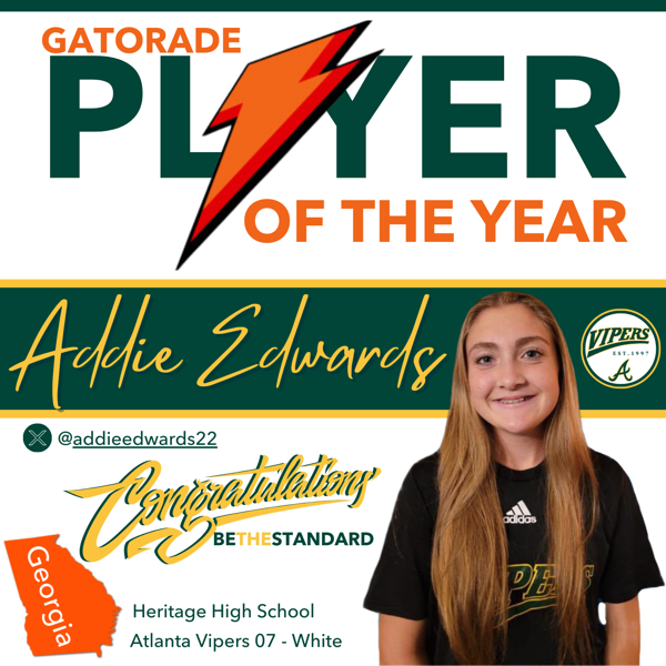 Addie Edwards - Georgia Gatorade Player of the Year