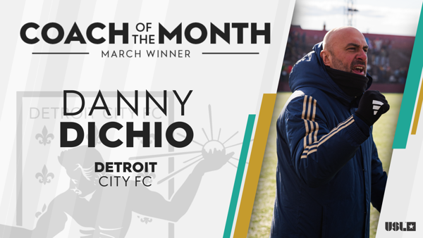 Detroit City FC’s Danny Dichio voted USL Championship Coach of the Month