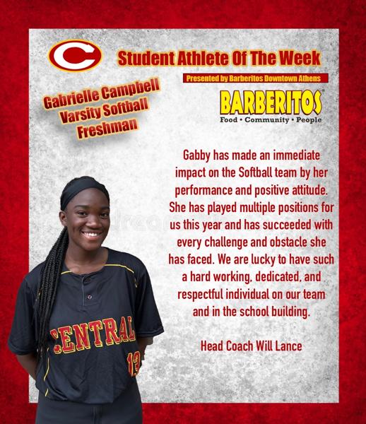 Gabrielle Campbell is your Student Athlete of the Week presented by ...