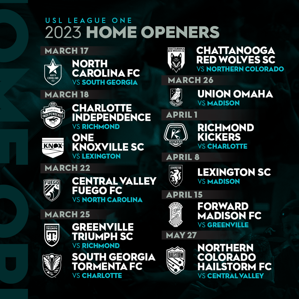 USL League One announces 2023 home openers