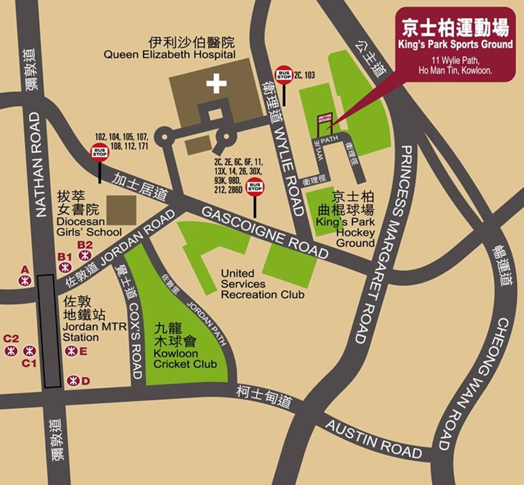 Directions to the field