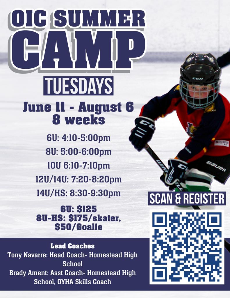 Welcome | Summer 2024 Hockey Camps | Ozaukee Ice Center