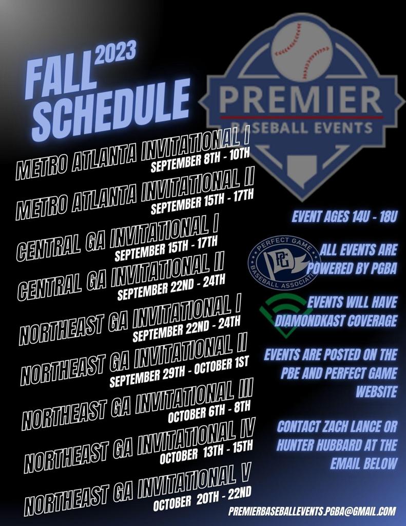 Welcome | 2023-FALL-PBE-11U-18U-Tournaments-Registration | Premier ...