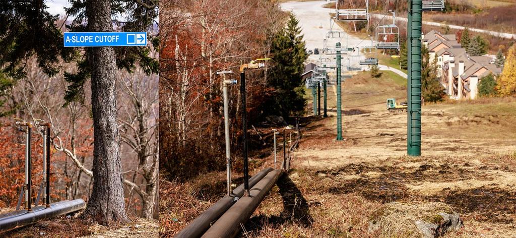 PICO MOUNTAIN COMPLETES MAJOR SNOWMAKING PROJECT ON A SLOPE