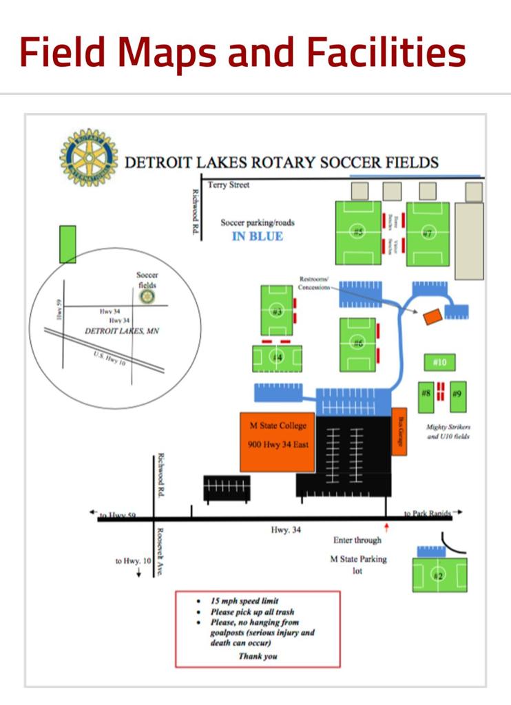 Game Locations - Fields