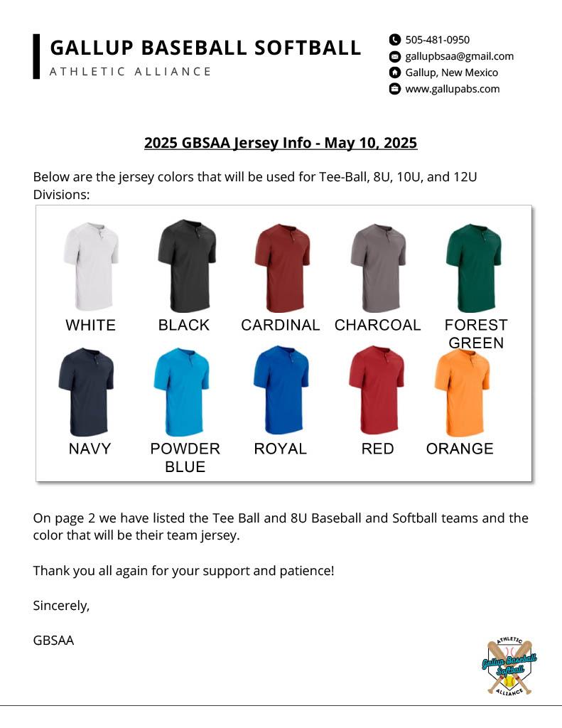 Gallup Baseball Softball Athletic Alliance