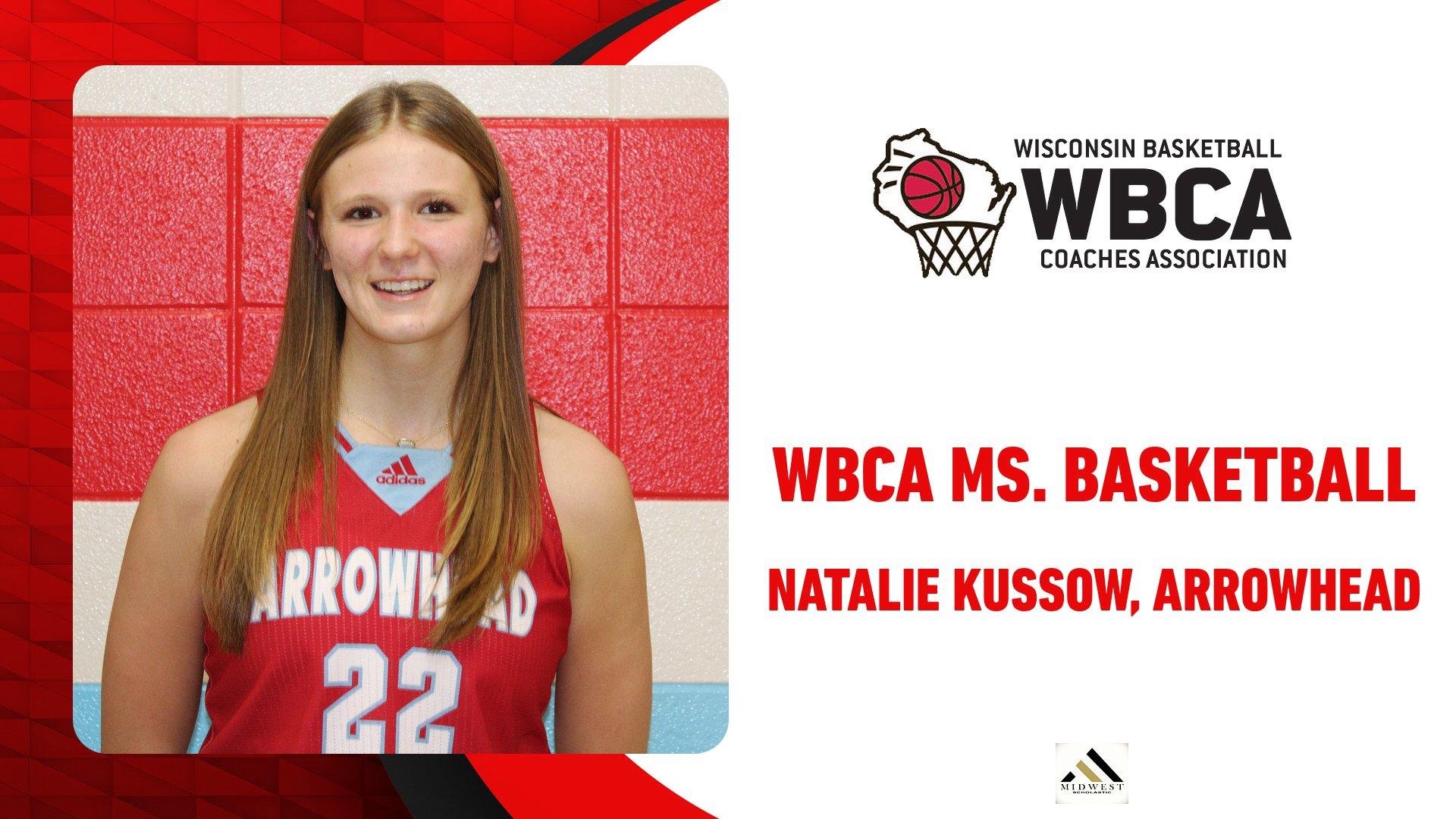 Natalie Kussow of Arrowhead named 2026 Ms. Basketball by the WBCA