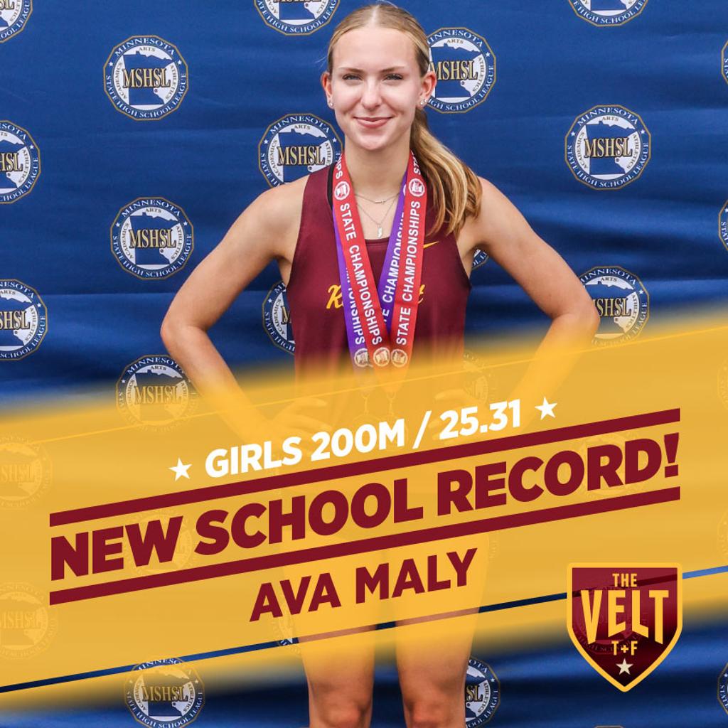 Ava Maly Sets New School Record in 200M, Again