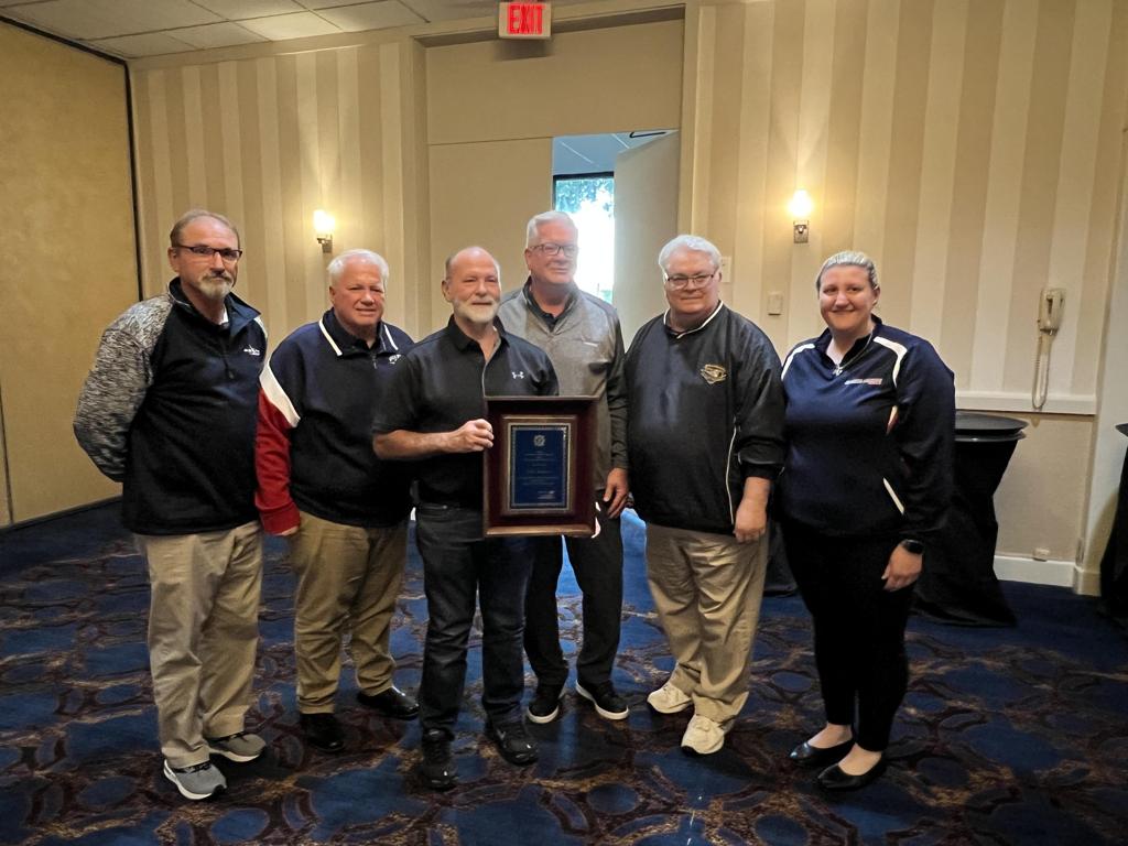 John Pearson receives the Vernon "Lefty" Gomez Volunteer of the Year Award