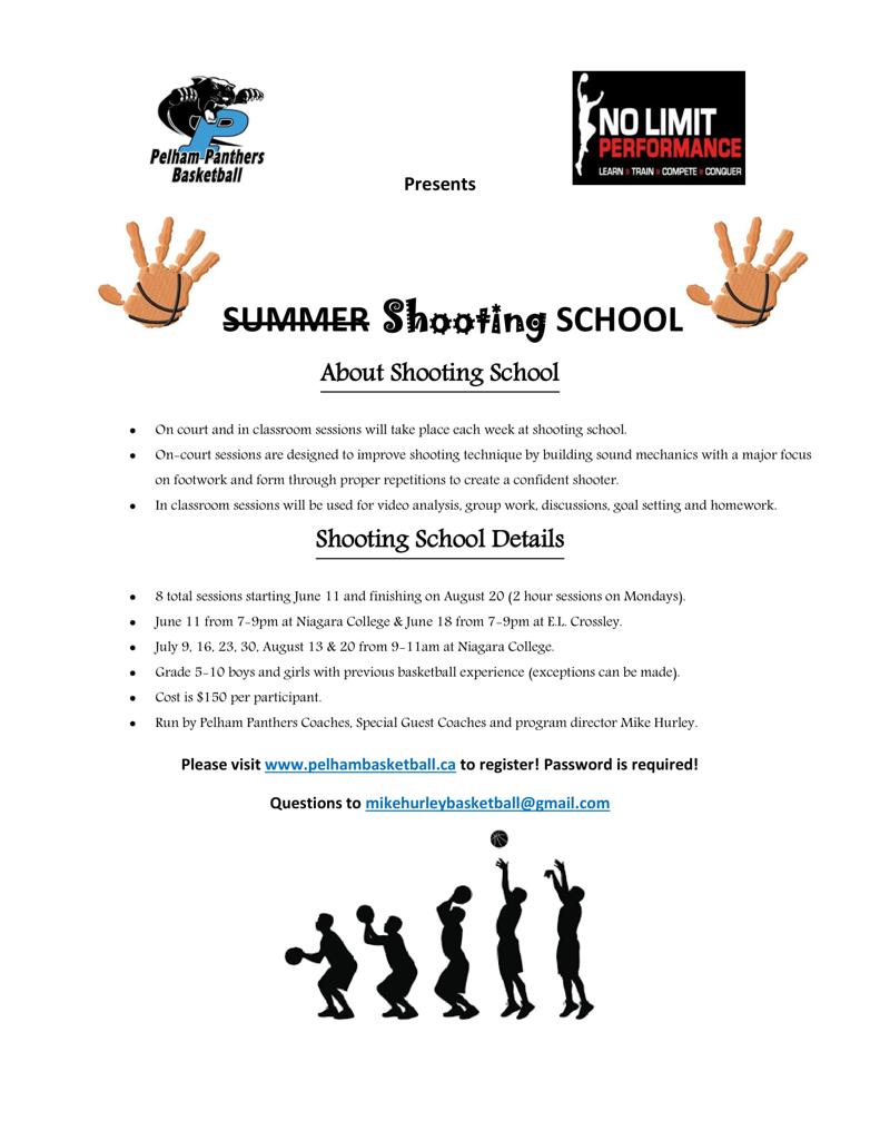 Summer Shooting School for PPBA players