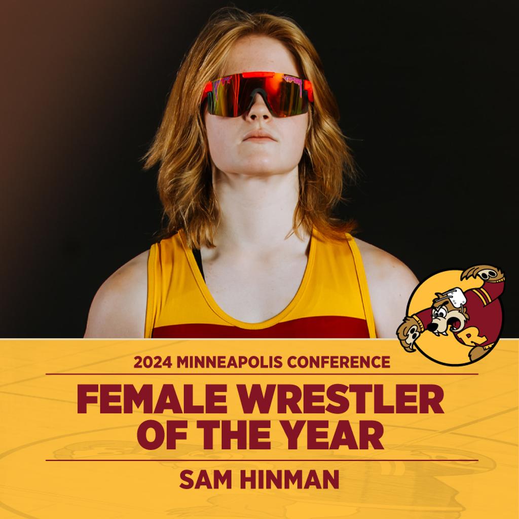 Sam Hinman Named Mpls Female Wrestler of the Year