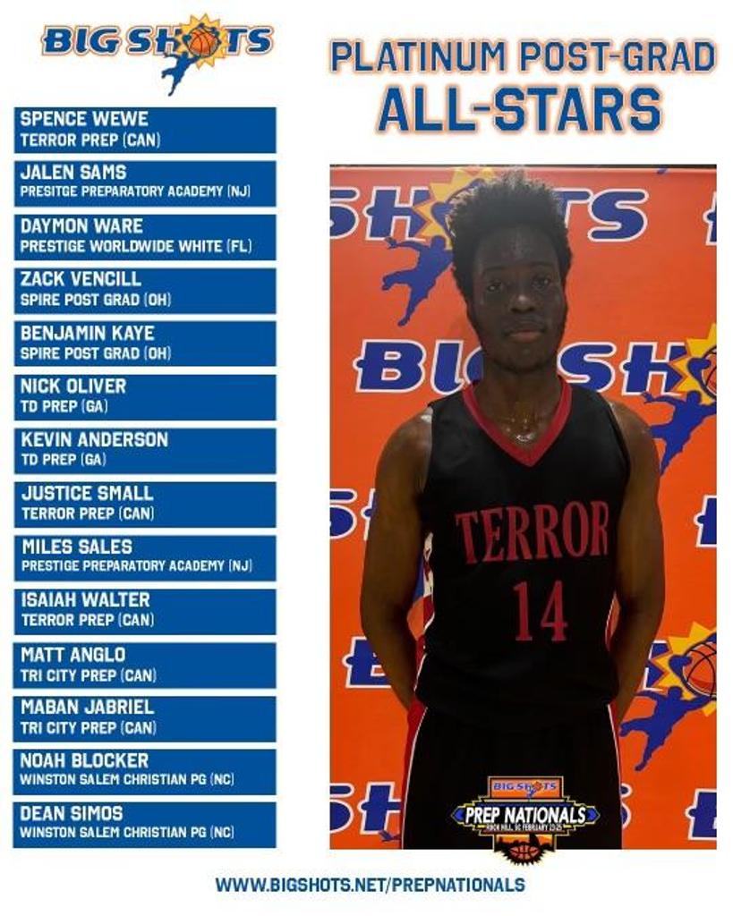 BIG SHOTS PREP NATIONALS Platinum Post-Grad All Stars