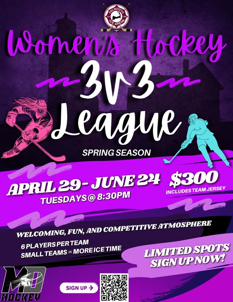Welcome | 3v3 League- Women | Falmouth Ice Arena