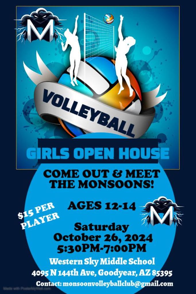 Monsoon Volleyball Open House & Tryouts