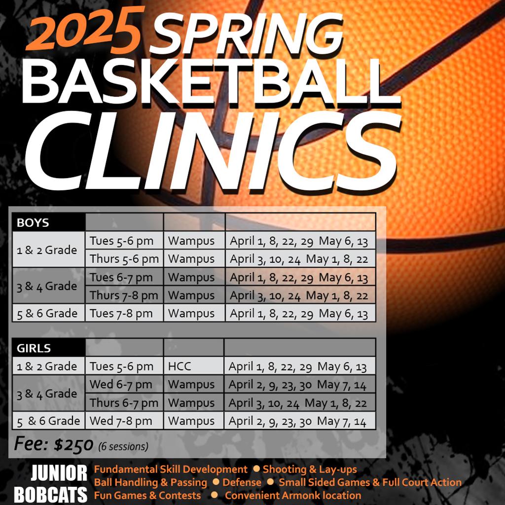 Spring basketball clinics | Jr. Bobcats Spring Basketball Clinics 2025 ...