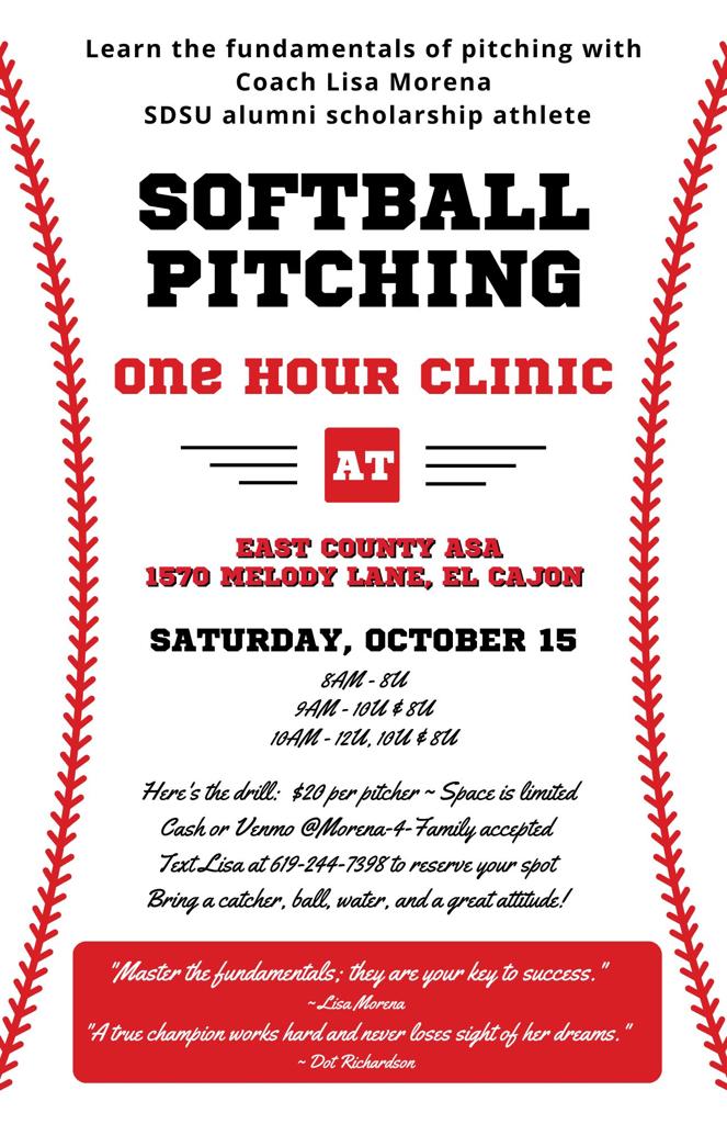 East County Softball Clinics