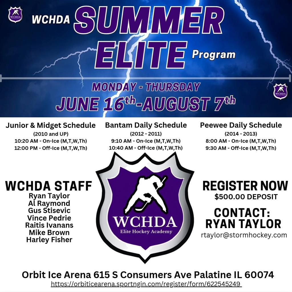 Welcome | WCHDA Summer Program | Orbit Ice Arena