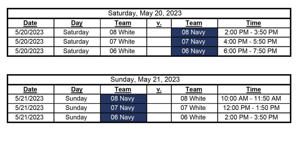 2023 Boys Player Development