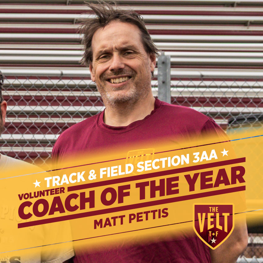 Track: Matt Pettis is V Coach of the Year