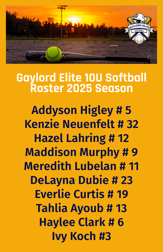 2025 Travel Ball Rosters