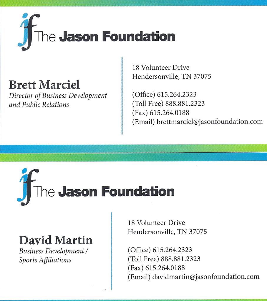 Jason Foundation: Suicide Prevention Materials