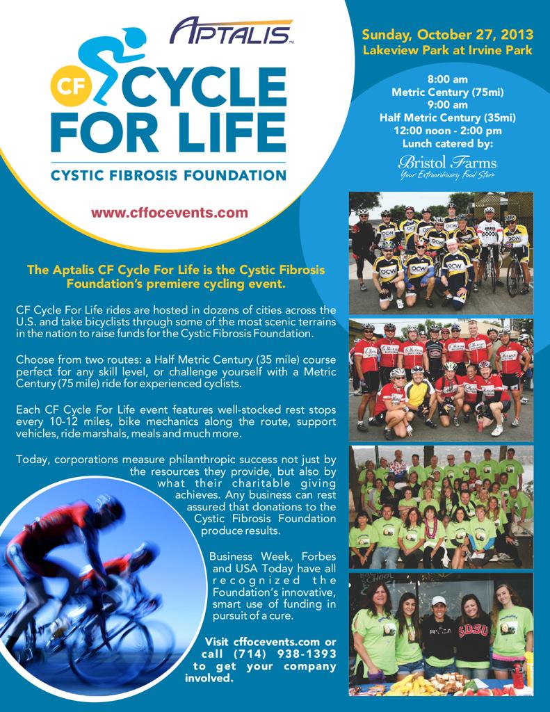 CYCLE FOR LIFE-CYSTIC FIBROSIS