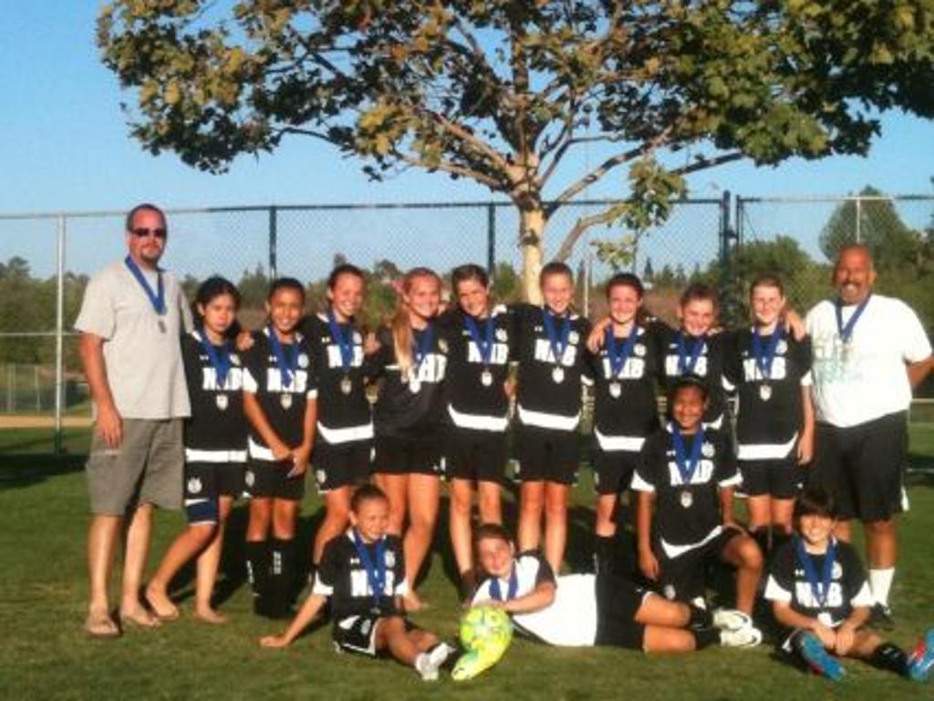 NHB FC GU13 Undefeated and First Place in League Play