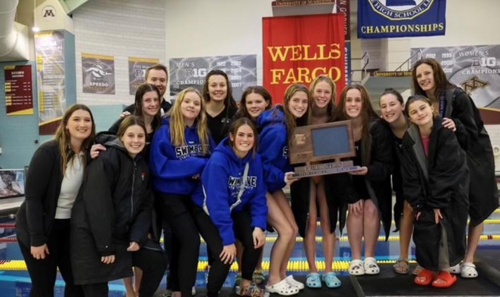 MWHF Girls Swim and Dive Team is Third in State