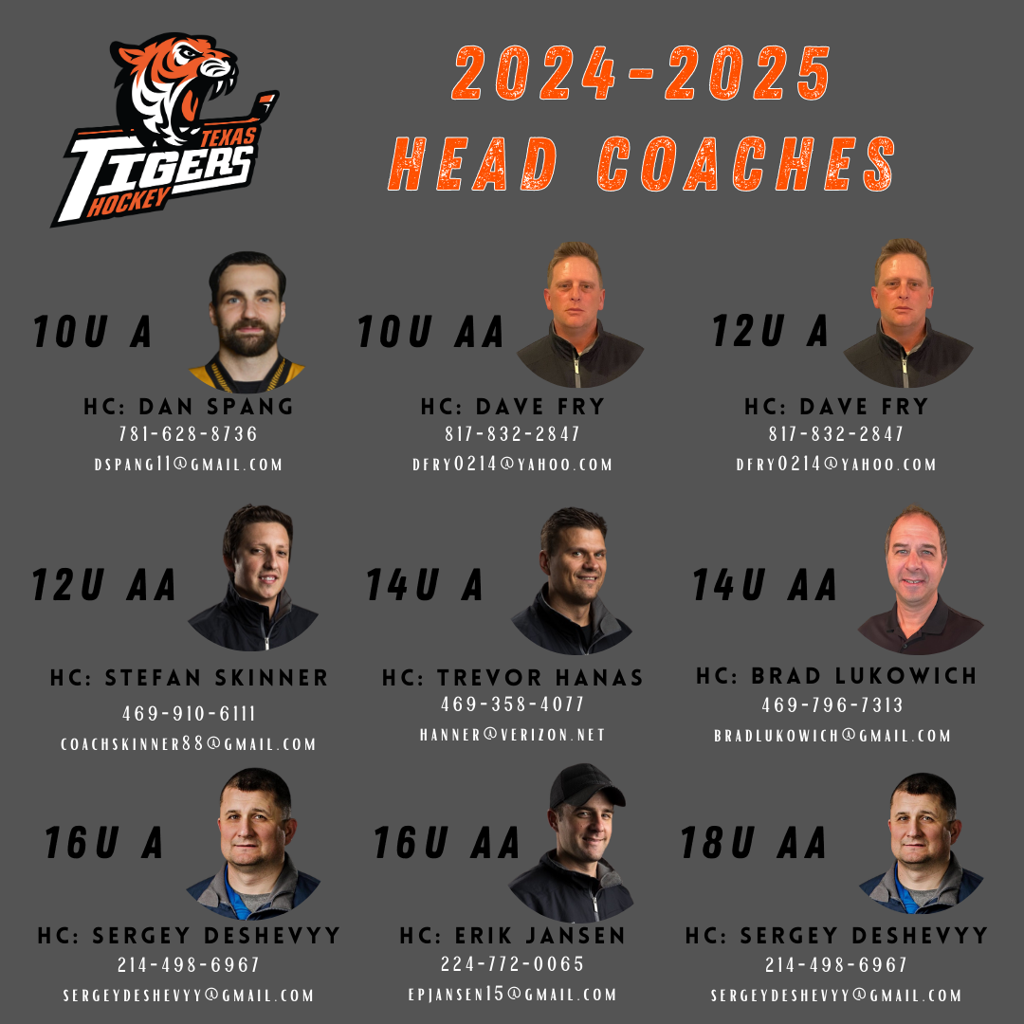 Welcome | 2024 Texas Tigers Tryouts Registration | Texas Tigers Hockey