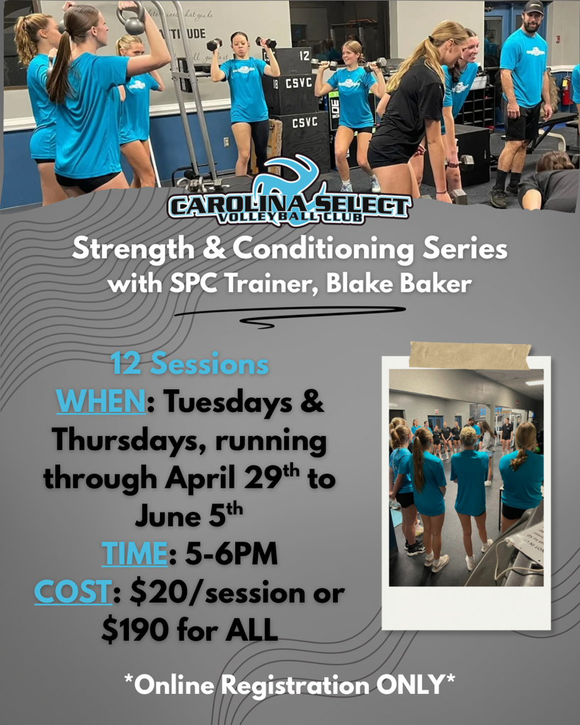 Welcome | Strength and Conditioning Series w Coach Blake | Carolina ...