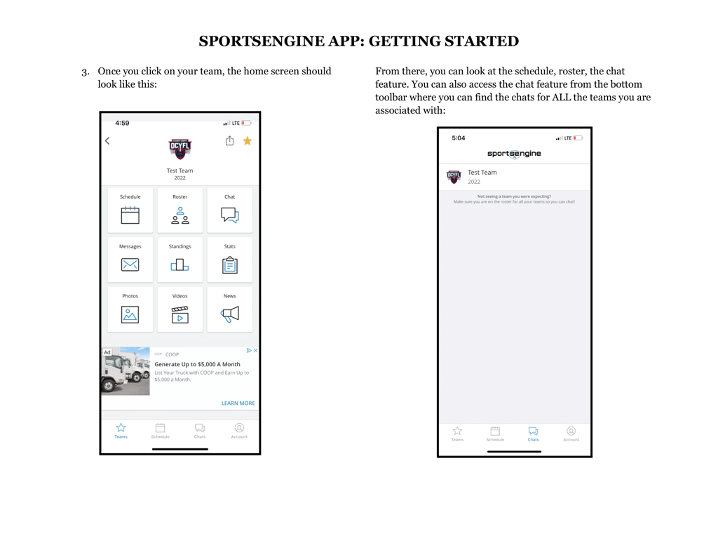 How to: Getting Started on the SportsEngine App