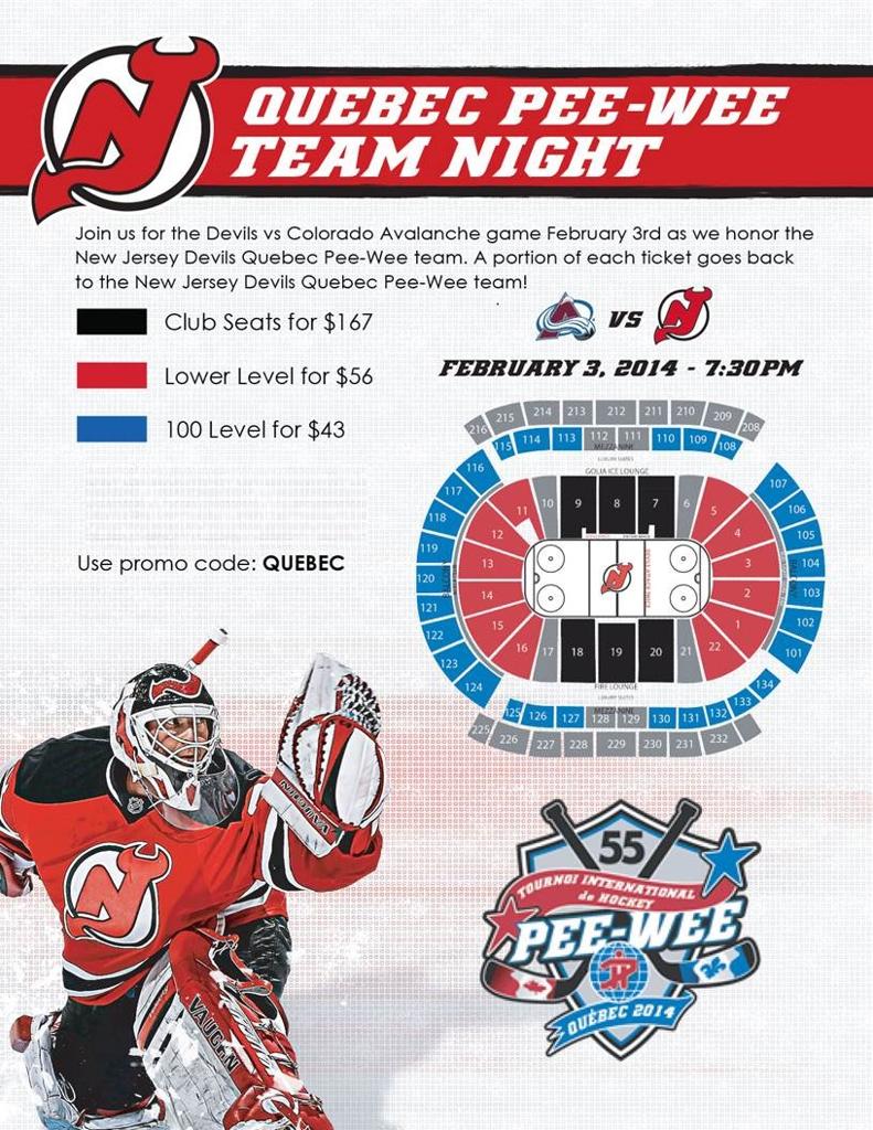 Quebec Pee-Wee Team Night!
