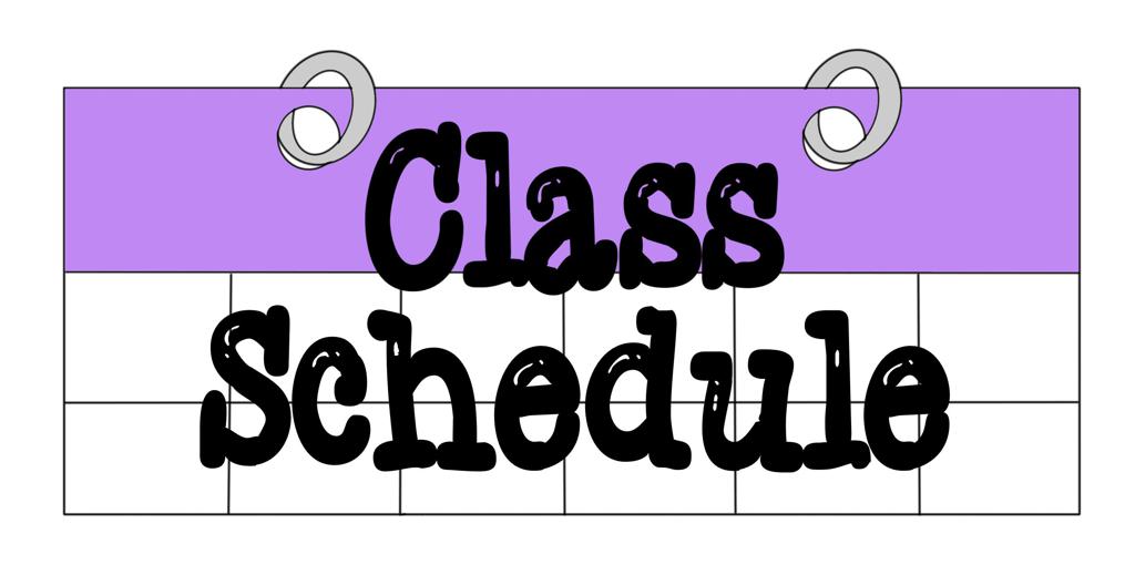 Class Schedule Clipart