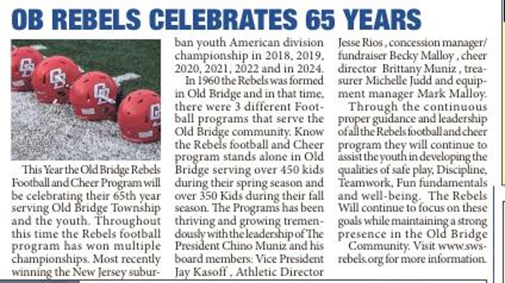 Old Bridge SWS Rebels Youth Football & Cheer